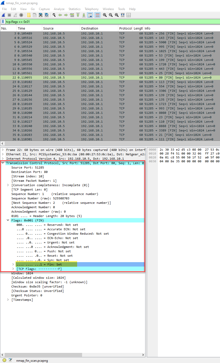 Identifying Nmap Scanning Techniques With Wireshark The Cyber Fort