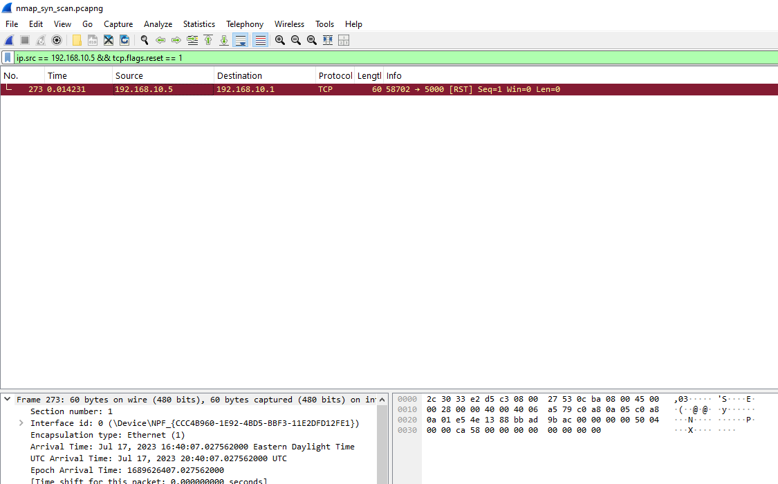 Identifying Nmap Scanning Techniques With Wireshark The Cyber Fort