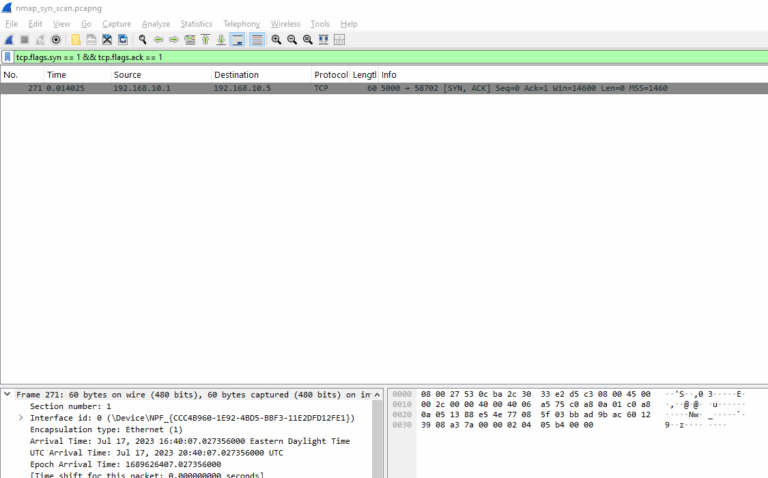 Identifying Nmap Scanning Techniques With Wireshark The Cyber Fort