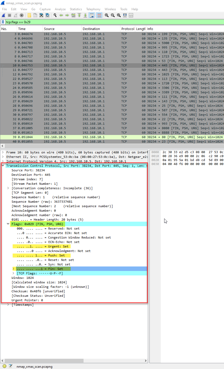 Identifying Nmap Scanning Techniques with Wireshark – The Cyber Fort